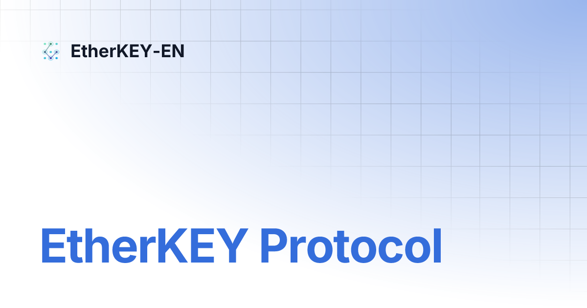 EtherKEY Protocol | EtherKEY-EN